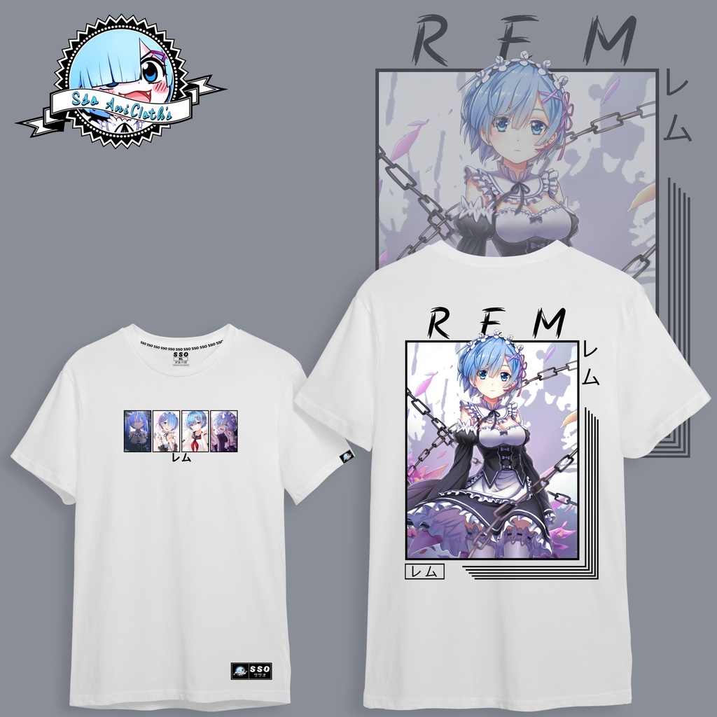Anime Shirt - Rem - Re:ZERO -Starting Life in Another World | Shopee ...
