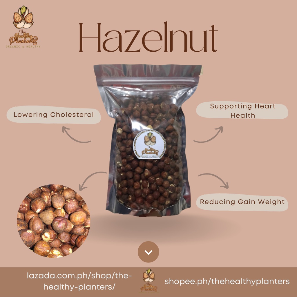Raw Hazelnut Kernels (1 KILOGRAM, 500 GRAMS, and 250 GRAMS) | Shopee ...