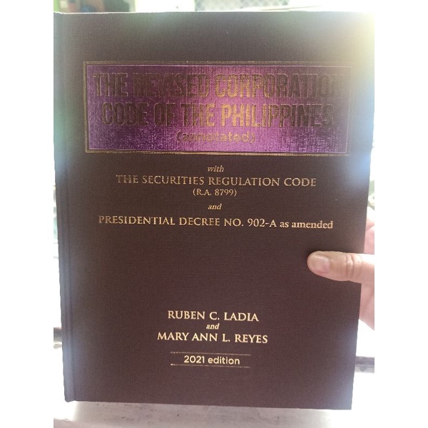 LADIA& REYES -THE REVISED CORPORATION CODE OF THE PHILIPPINES 2021 ...