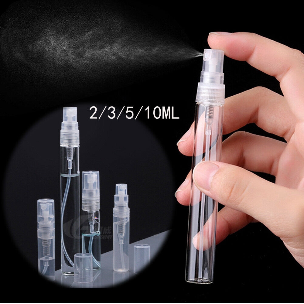 5 pcs Glass Mini Portable Spray Bottle Empty Perfume Glass Bottles ...