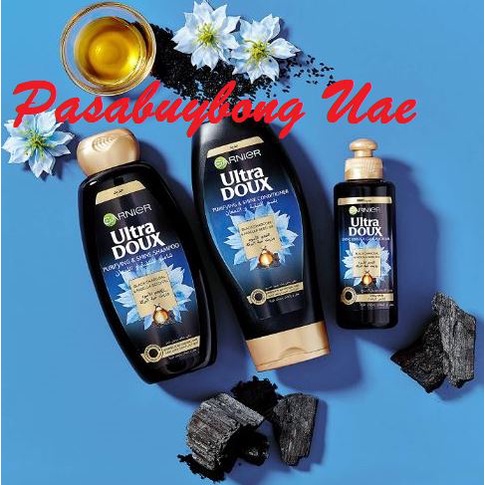 Garnier Ultra Doux 400ml Purifying And Shine Shampoo White Dubai Uae ...