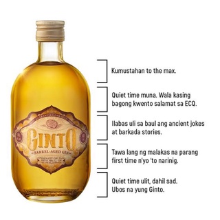 Ginto Barrel Aged Gin 600ml | Shopee Philippines