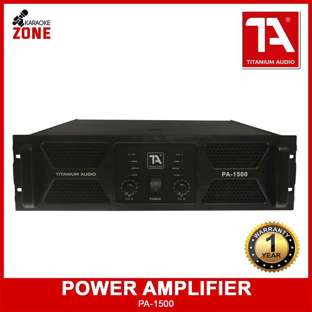 Titanium Audio Power Amplifier PA1500 | Shopee Philippines
