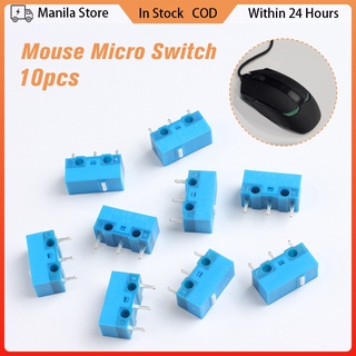 10pcs HUANO Original White Dot Blue Shell Mouse Micro Switch 20million ...