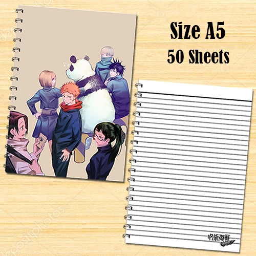 A5 Size Jujutsu Kaisen Notebook Jujutsu Notebook (Batch 4/4) Anime ...
