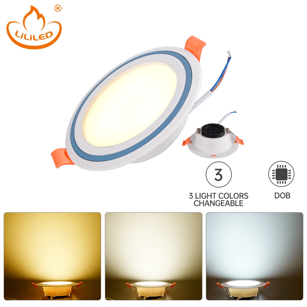 LiLi led Tricolor Downlight Ceilight Light Recessed Pin lights 5W 10W ...