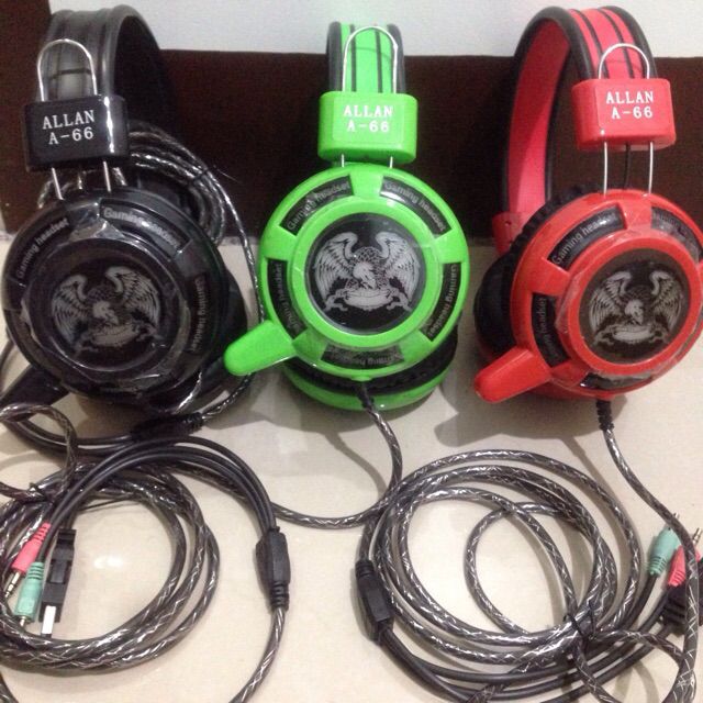Allan A66 A77 A88 A99 LED Quality Heavyduty Headset Heavy Duty | Shopee ...