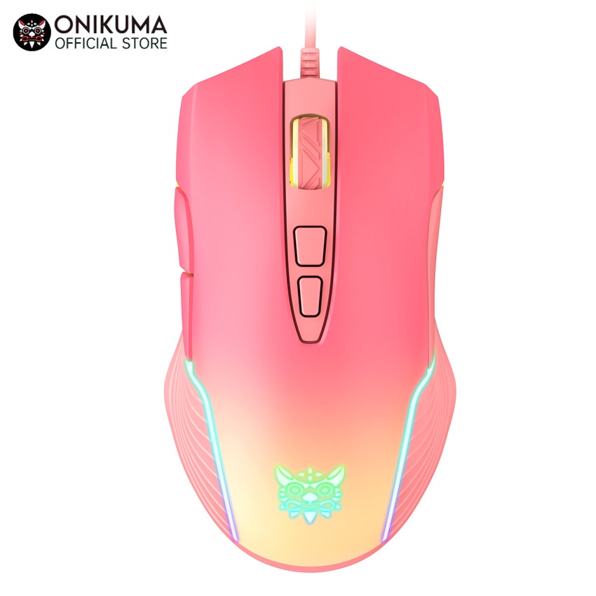 ONIKUMA CW905 USB Wired Gaming Mouse 6 DPI Adjustable 6400DPI 7 Button RGB Light Optical Mouse ...