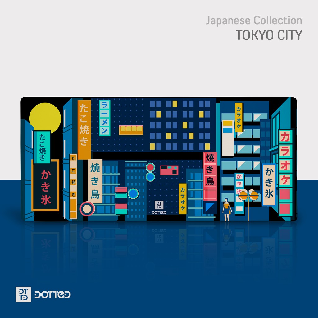 Dotted Tokyo City Desk Mat 900x400x4mm | Shopee Philippines