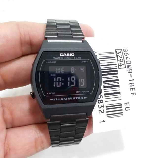 Casio Vintage B640WB-1B TRIPLE BLACK | Shopee Philippines