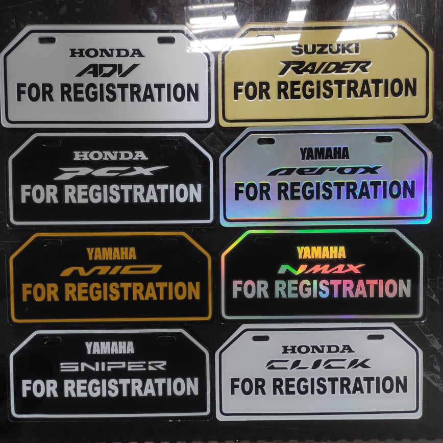 For Registration Plate Acrylic 3mm for All Kinds of Motorcycle | Shopee ...