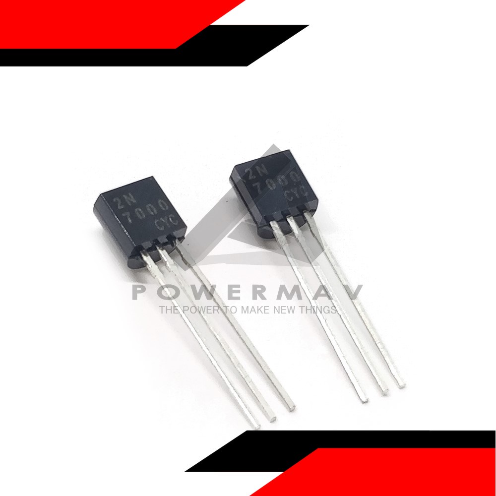 2pcs 2n7000 transistor small signal N-Channel MOSFET 60V 200mA 500mA 3V ...