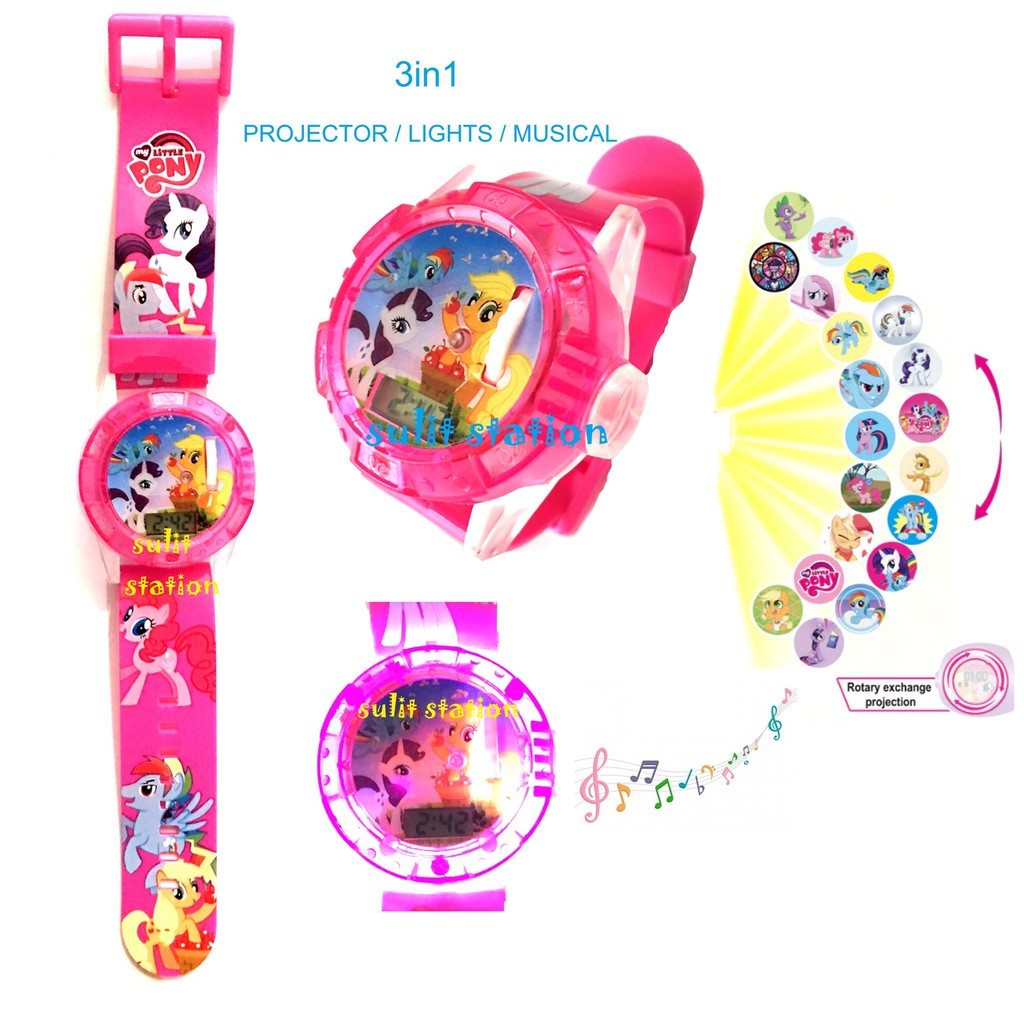 4in1 MLP MY LITTLE PONY MUSICAL LED lighted GLOW PROJECTOR KID DIGITAL ...