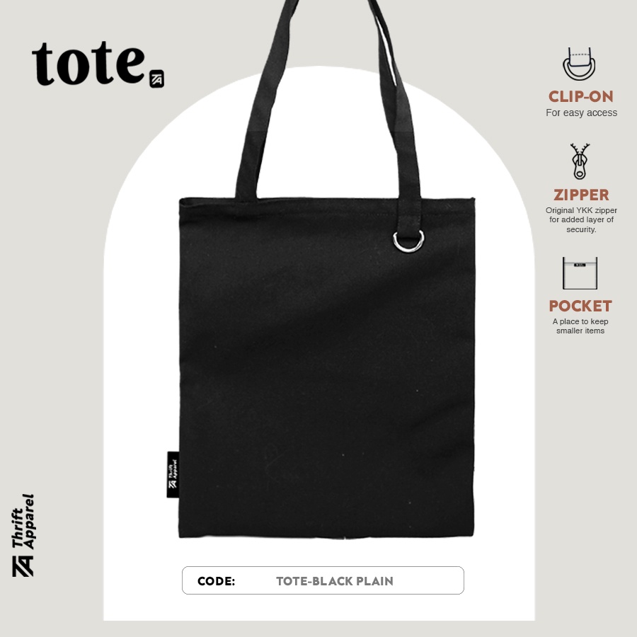 Plain Tote | Thrift Apparel Tote Bag | Shopee Philippines
