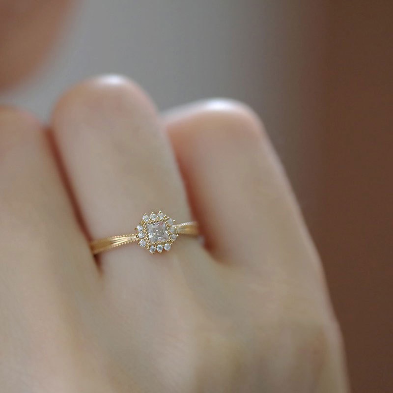 Luxurious Diamond Crystal Gold Women Titanium Steel Fashion Jewelry ...