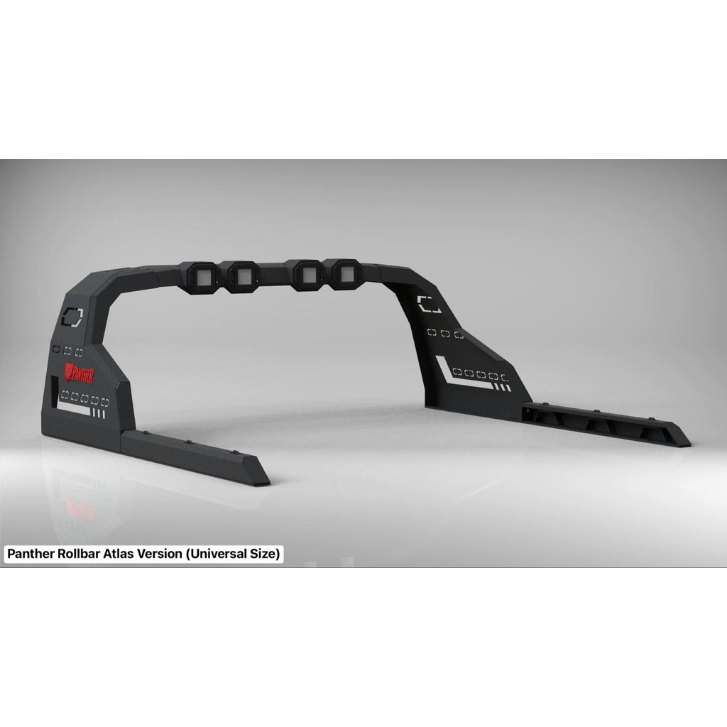 TOYOTA HILUX REVO CONQUEST PANTHER ROLL BAR ATLAS POWDER COATED ROUGH ...