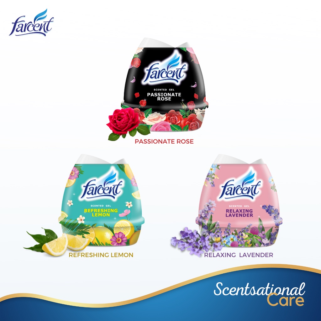 Farcent Scented Gel - Relaxing Lavender Set of 2 (200g each) | Shopee ...