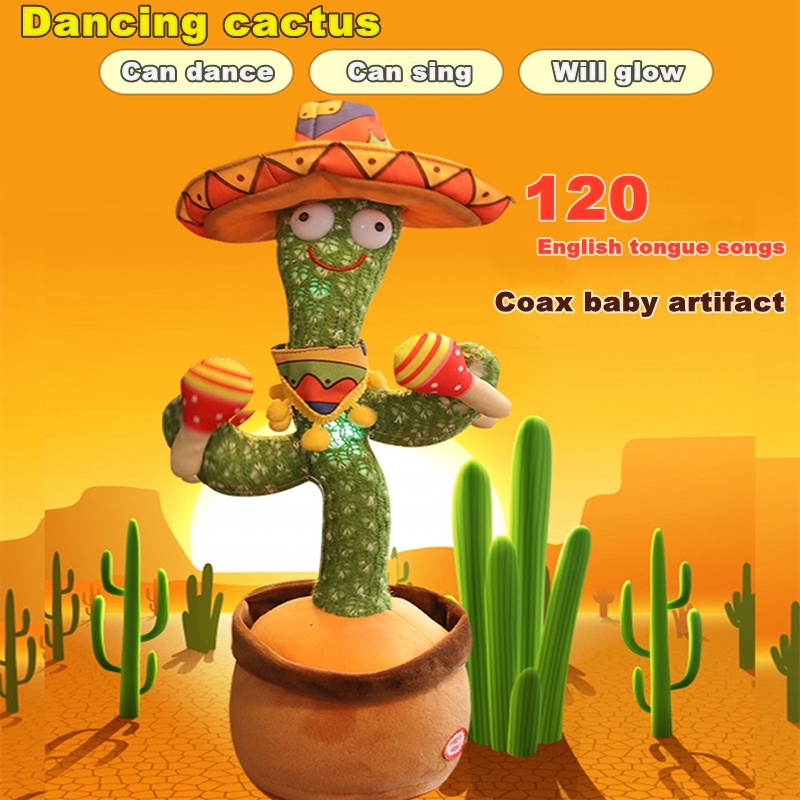 Dancing Cactus Plush Toys dancing cactus toy Shake Funny Early ...
