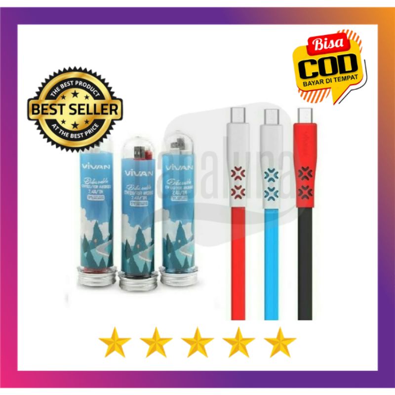 Vivan CTM100 Original Android Capsule Fast Charging Data Cable | Shopee ...