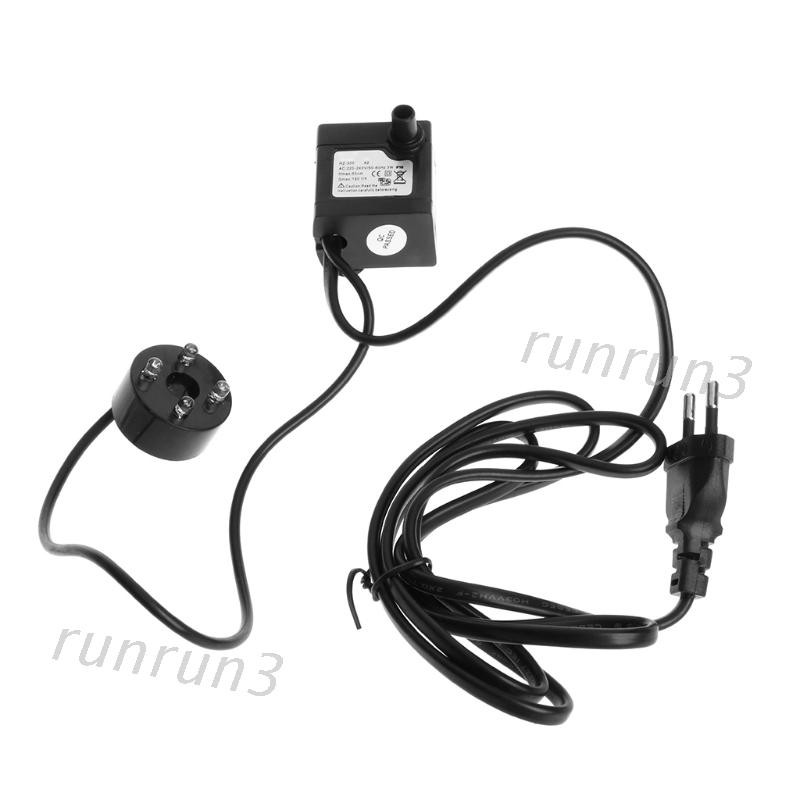 Ac 220v 3w submersible water pump led aquarium fountain fish pond tank ...