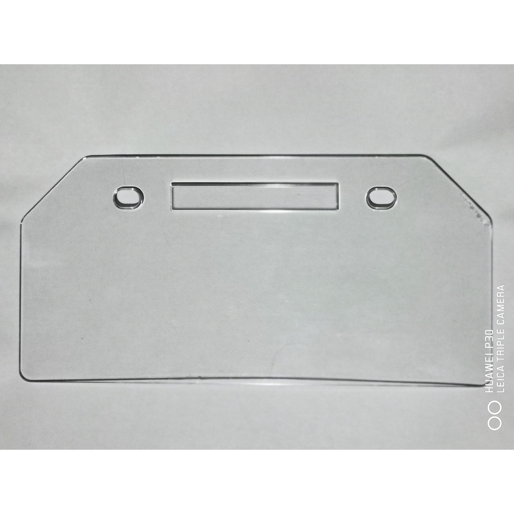 Motorcycle Plate Frame Holder Transparent Acrylic Temporary Plate Panel ...