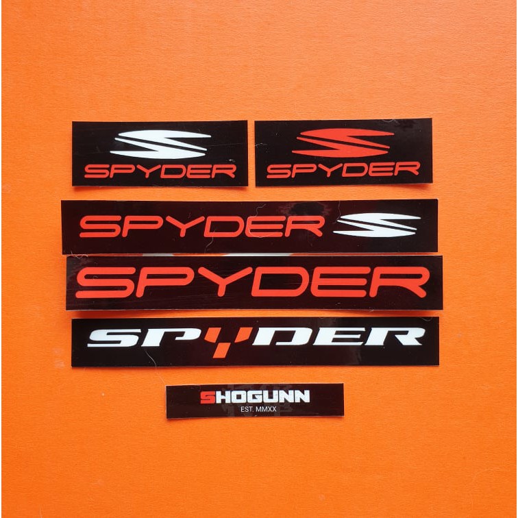Spyder Logo Laminated Vinyl Stickers | Shopee Philippines