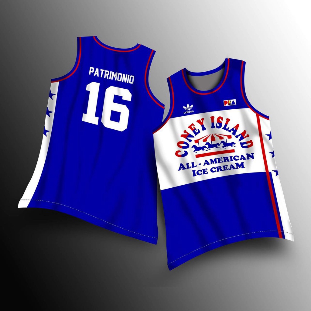 PBA RETRO JERSEY | 1993 PBA Coney Island ALVIN PATRIMONIO #16 FULL ...