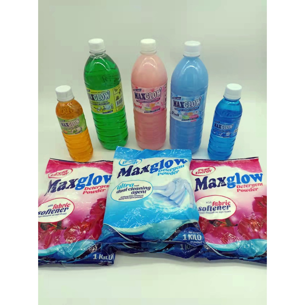 MAX GLOW Powder/Liquid/fabcon/tnt sold per piece | Shopee Philippines