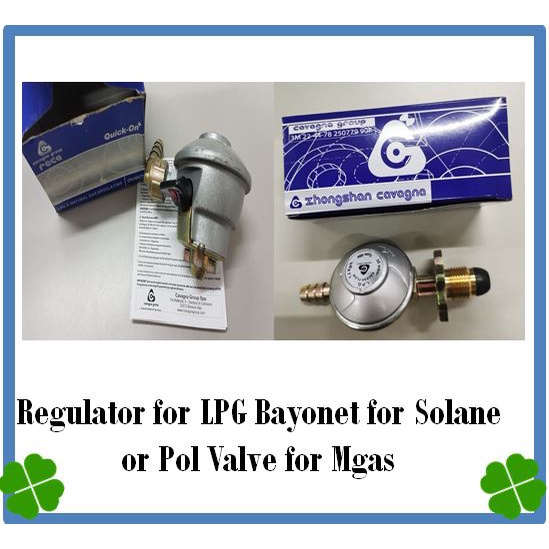 Regulator for LPG Bayonet for Solane or Pol Valve for Mgas b0w | Shopee ...