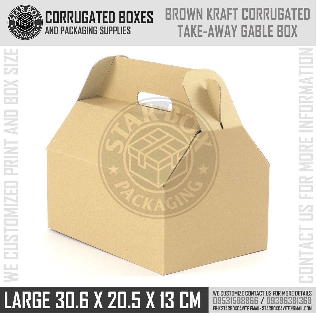 Starbox Large Corrugated Gable Box Take Away Box Take Out Box Lechon ...