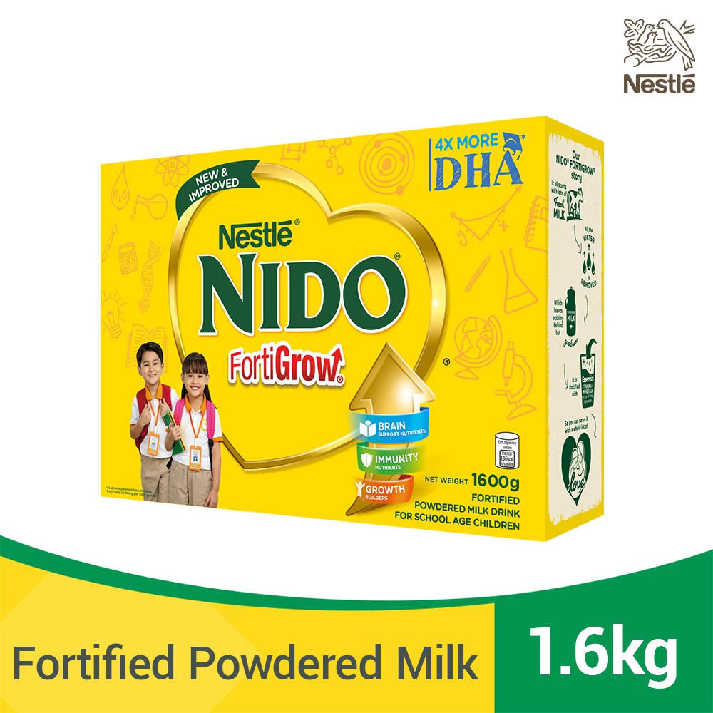 NIDO FORTIGROW Fortified Powdered Milk Drink 1.6kg | Shopee Philippines