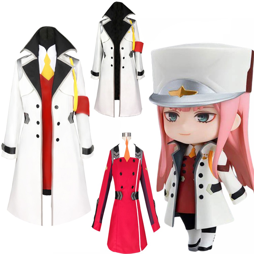 Anime 02 Zero Two Cosplay Coat Cloak DARLING in the FRANXX Cosplay DFXX ...