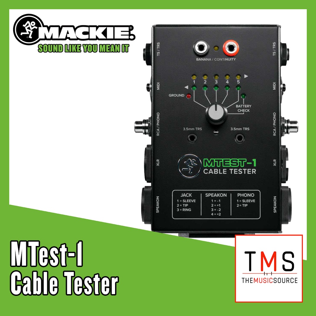 MACKIE MTest-1 Audio Cable Tester | Shopee Philippines