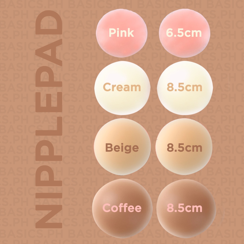 Nipple Pad Silicone Nipple Pasties 6.5cm 8.5cm Pink Cream Beige Coffee ...