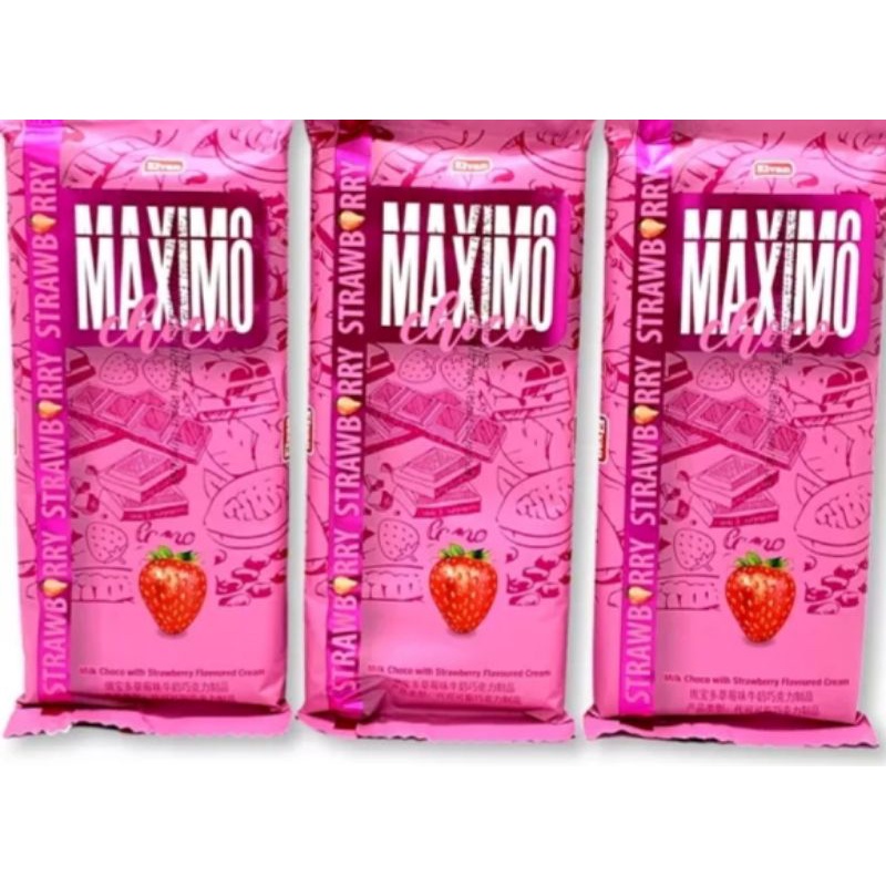 ELVAN MAXIMO CHOCOLATE STRAWBERRY 100g (Php 49 Individually 1 pc ...
