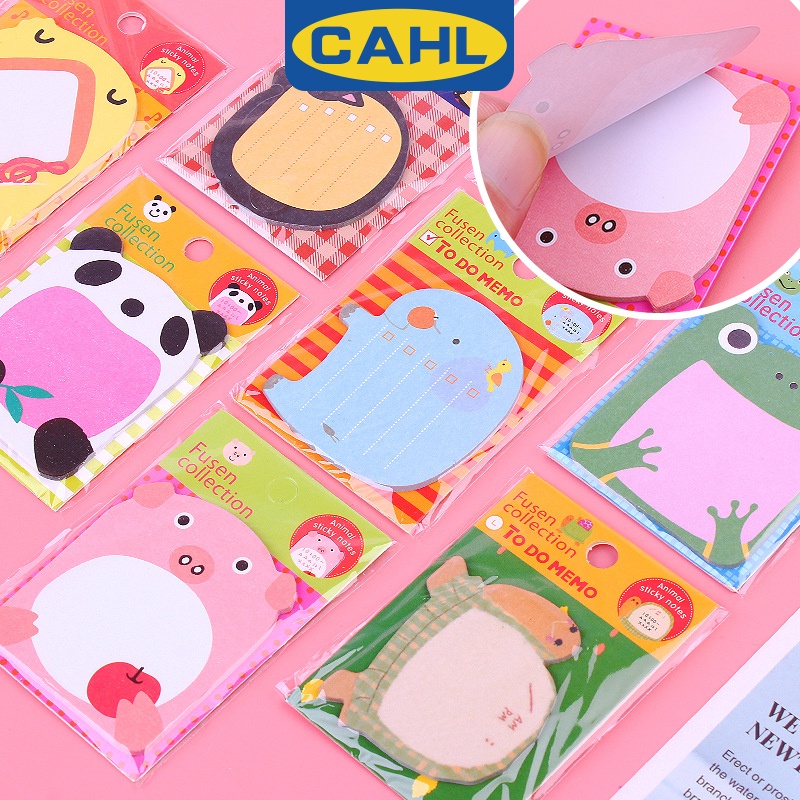 Self Sticky Notes Cute Animals Shaped Sticky Notes Cartoon Sticky Notes ...
