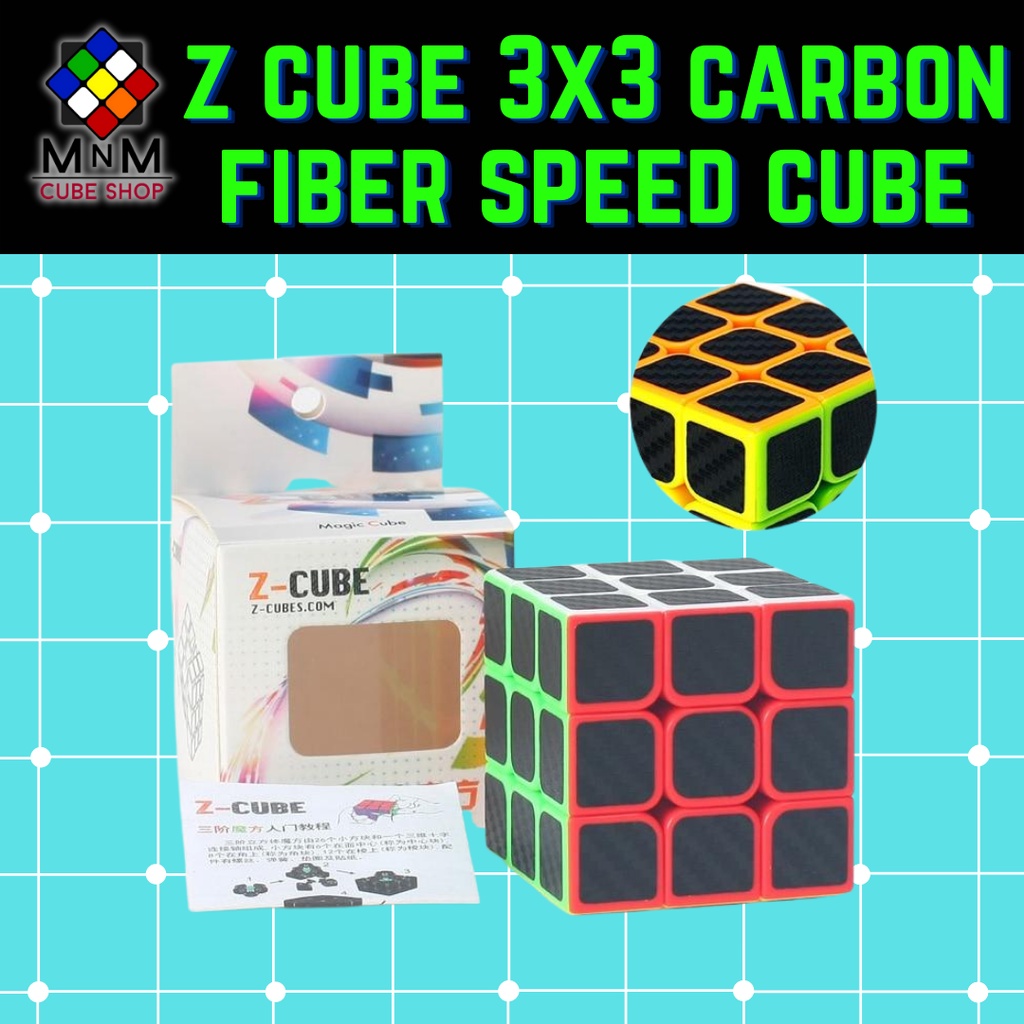 Z Cube 3x3 Carbon Fiber 3x3x3 Speed Puzzle | Shopee Philippines