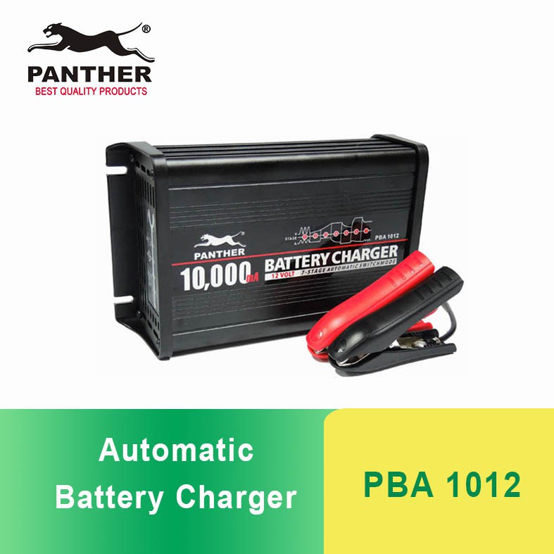 Panther PBA 1012 Automatic Battery Charger 12 Volts 10 Ampere | Shopee ...