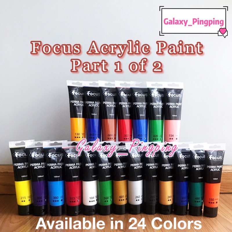 100ml Focus Acrylic Paint | Shopee Philippines