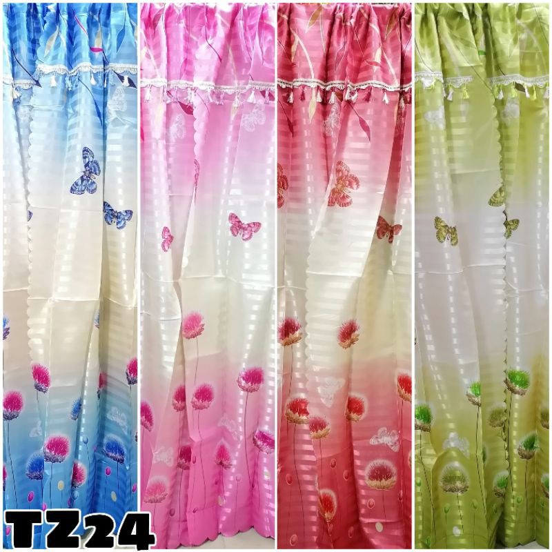 Sheering Curtain Good Quality Thick Silk Fabric Curtain Without Ring ...