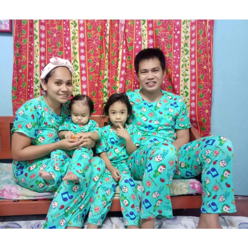 Family Set Terno Pajama Twinning Couple Sleepwear Kids to Adults Plus ...