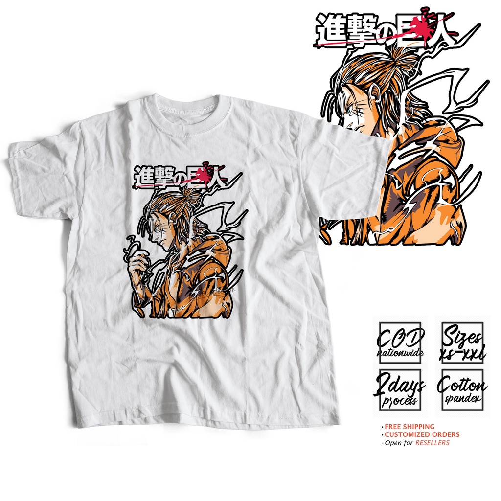 Eren Yeagar 1 Attack on Titan Anime Shirt | hellocollectioncod | Shopee ...