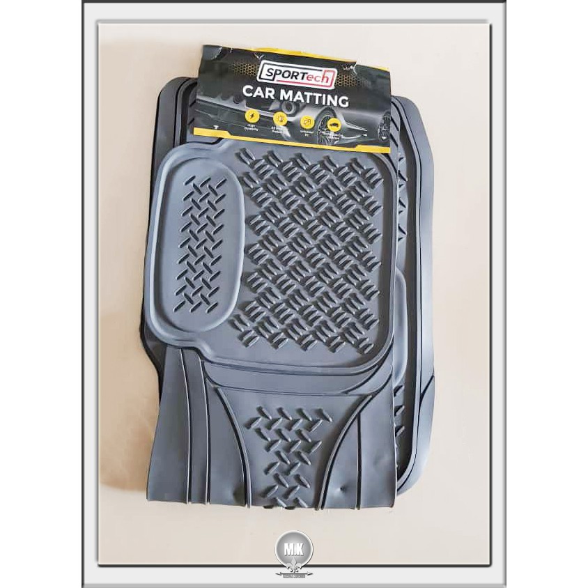 Sportech Car Floor Matting (Gray) | Shopee Philippines