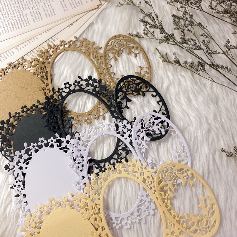 Floral Frame die cut ephemera for journal & scrapbook aesthetic ...