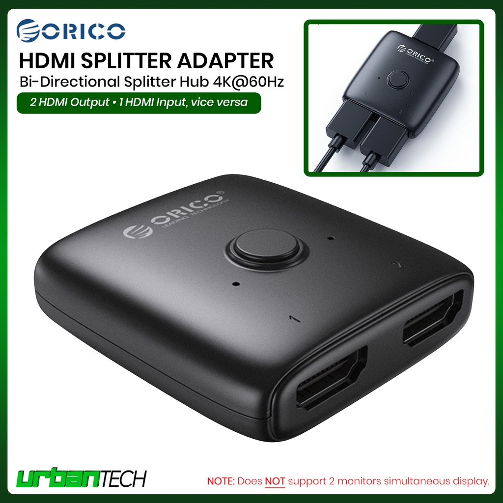 HDMI Two-Way Conversion Splitter Adapter 4K*2K HD Resolution Bi ...