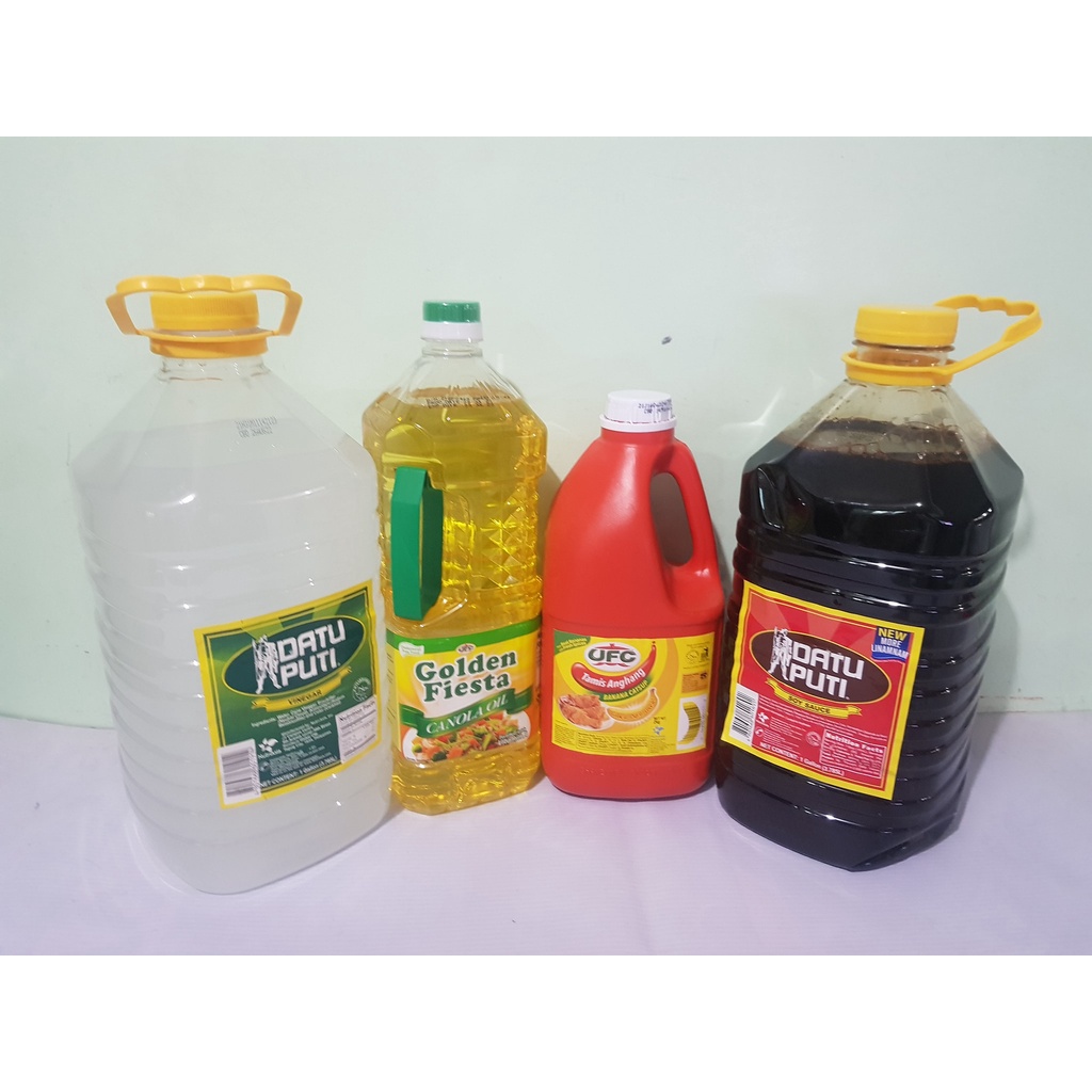 Datu Puti Soy Sauce & Vinegar with UFC Ketchup & Canola Oil Package Set ...
