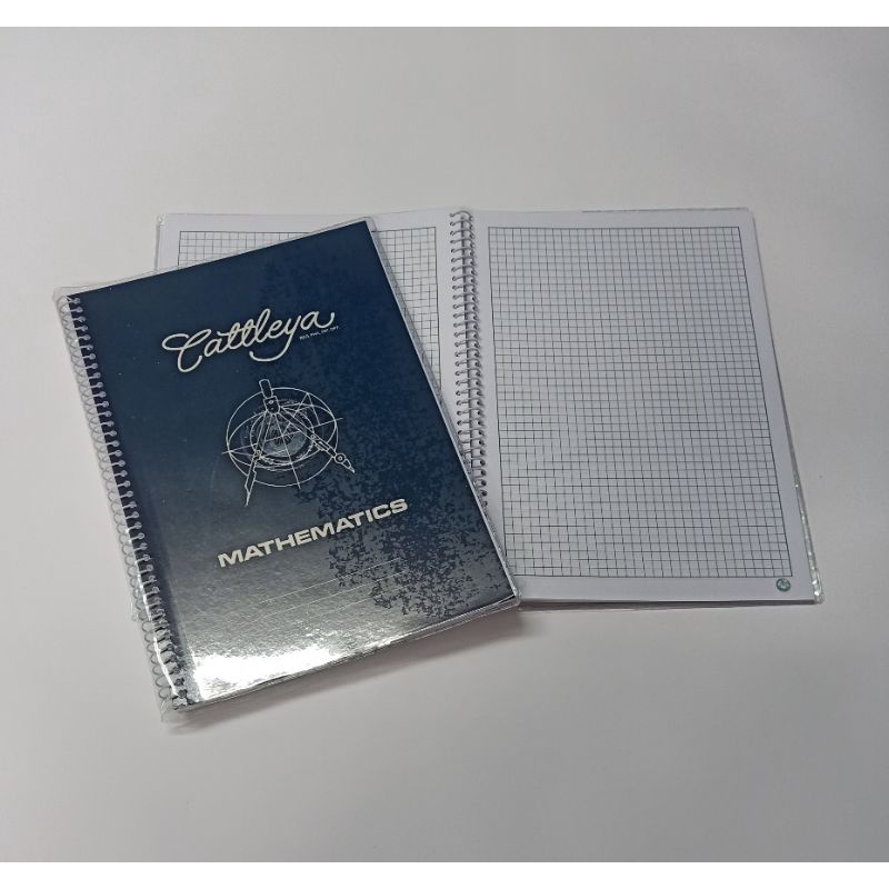 Cattleya Mathematics Graphing Spiral Nbk W/ Plastic Cover 100Leaves 7 ...