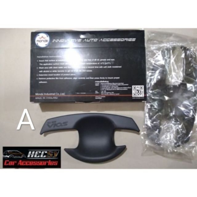 Vios Batman 2007 to 2013 Door Bowl Matte Black Cover Garnish 2008 2009 ...