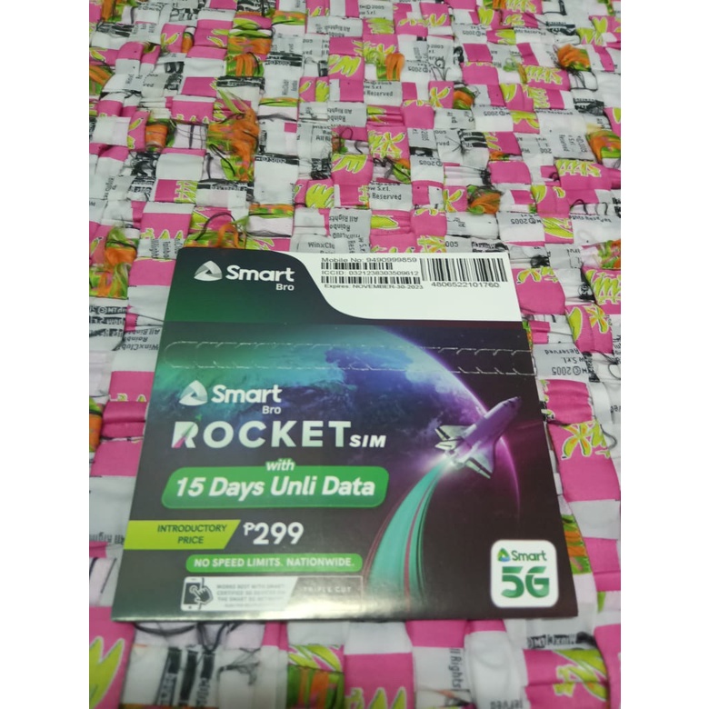 BPM Smart Rocket Sim (with free 15 days unli data) | Shopee Philippines