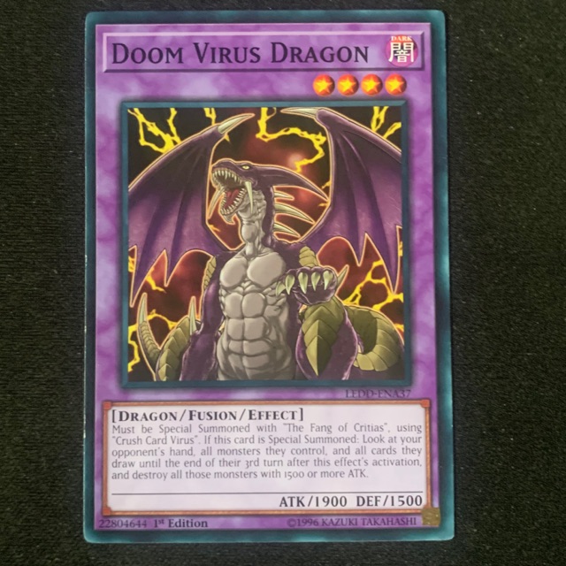 YuGiOh - Doom Virus Dragon (TCG) | Shopee Philippines